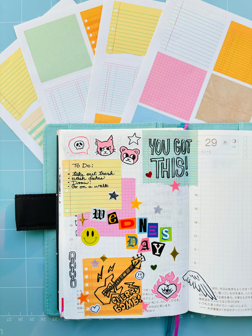 Vintage Paper Matte Sticker Sheets | Pack of 4 – Erin Fong Studio