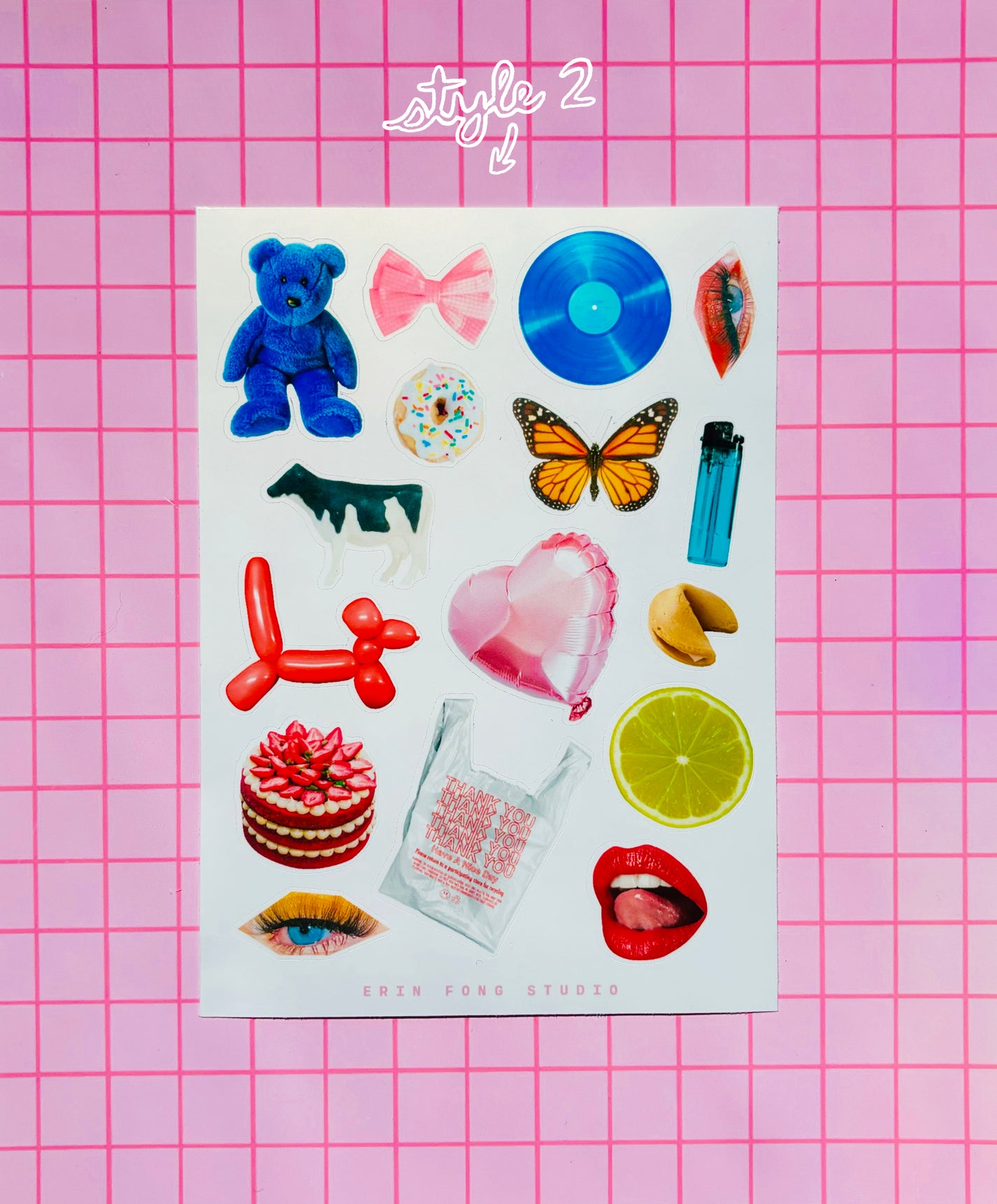 PNG Scrapbooking Sticker Sheet – Erin Fong Studio